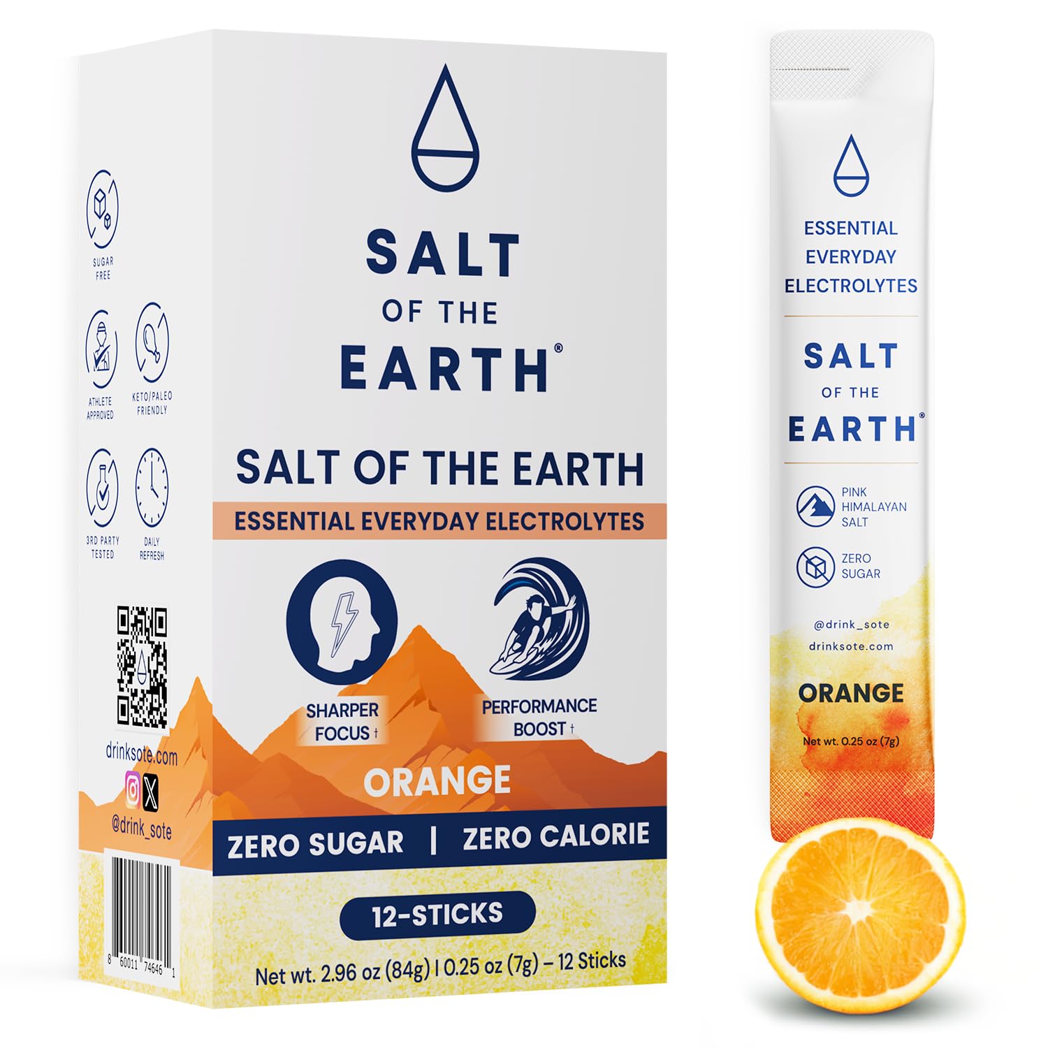 zero-sugar electrolyte powder packets