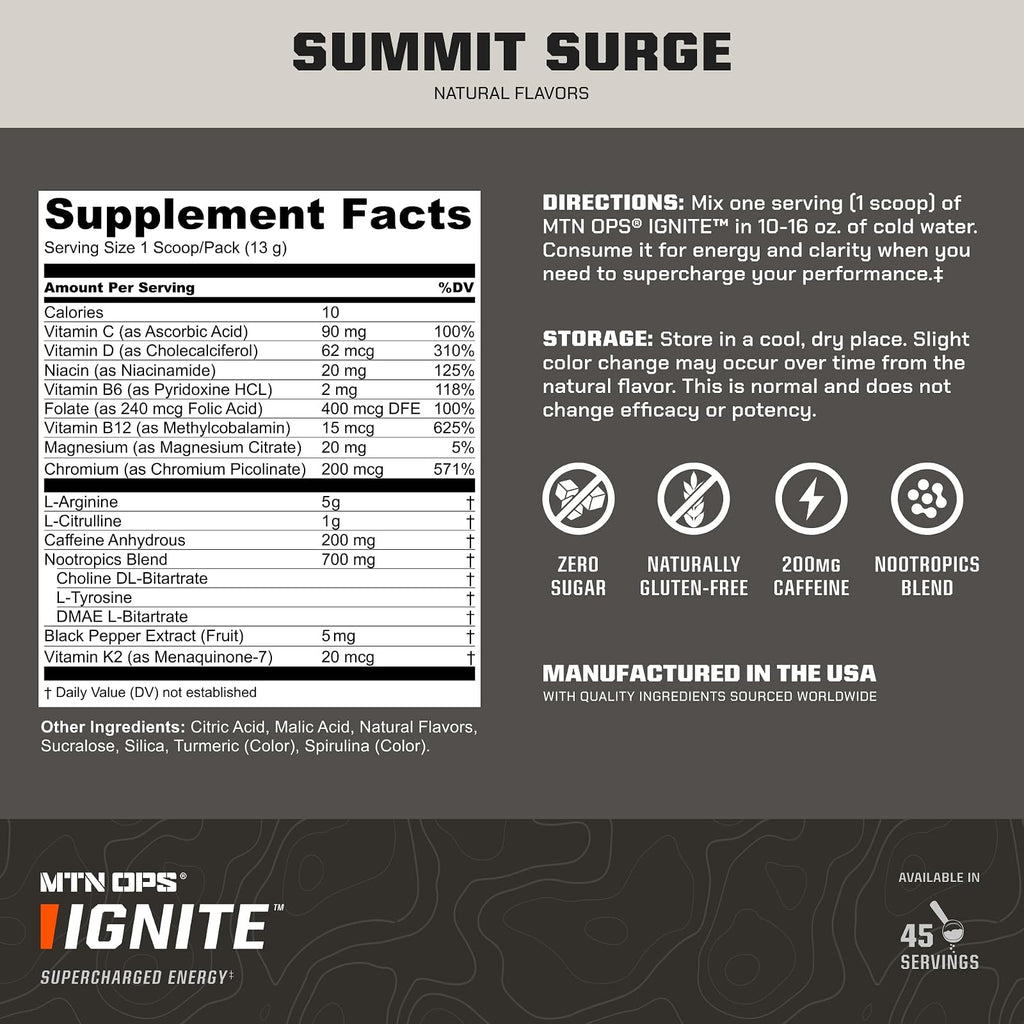 zero sugar energy powder Canada