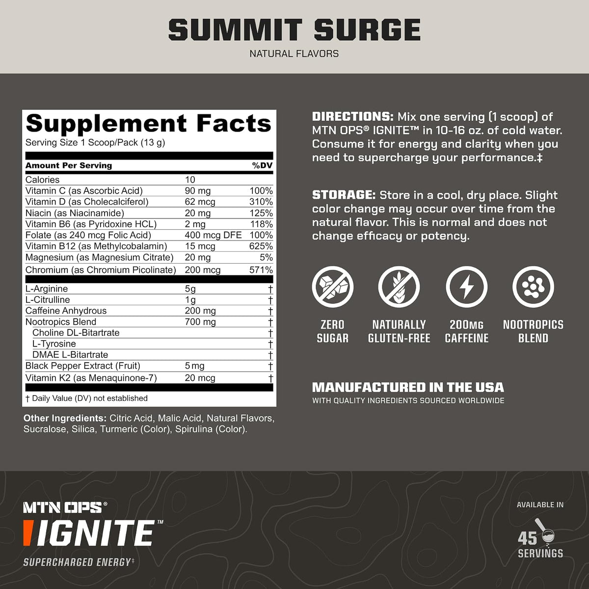 zero sugar energy powder Canada