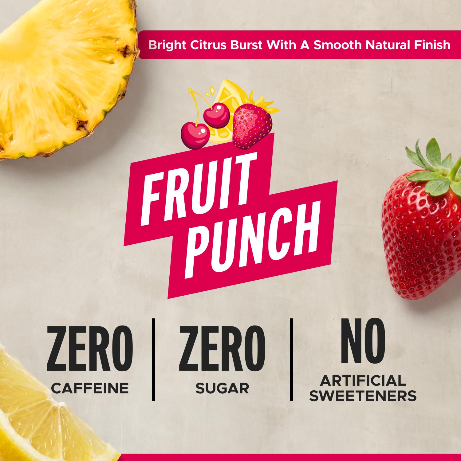 zero sugar fruit punch beverage