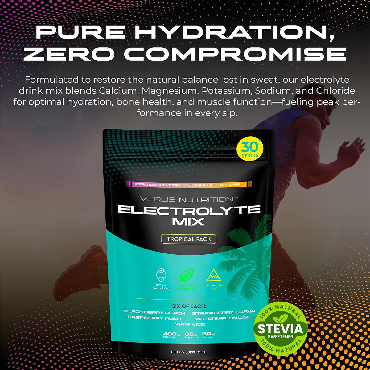 Zero sugar sports electrolyte drink