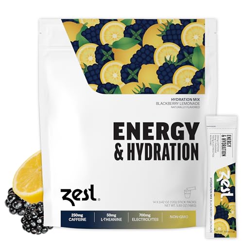 ZEST hydration energy drink packets