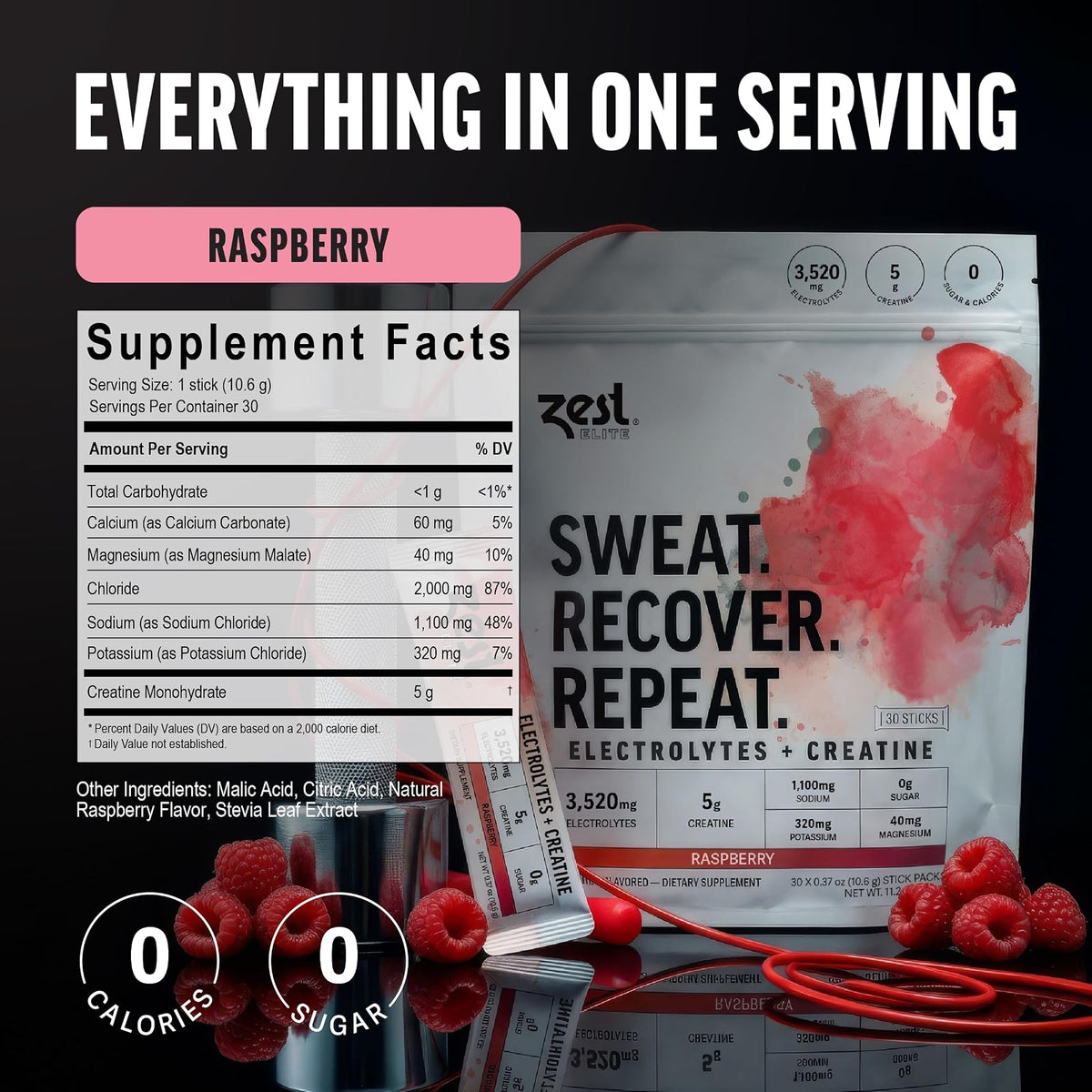 ZEST sports nutrition powder sticks