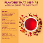 zesty ginger tea with blood orange