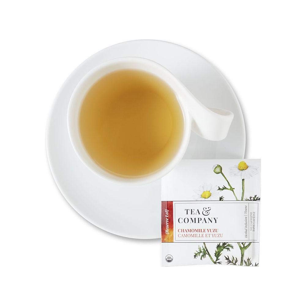 zesty yuzu flavour in chamomile tea