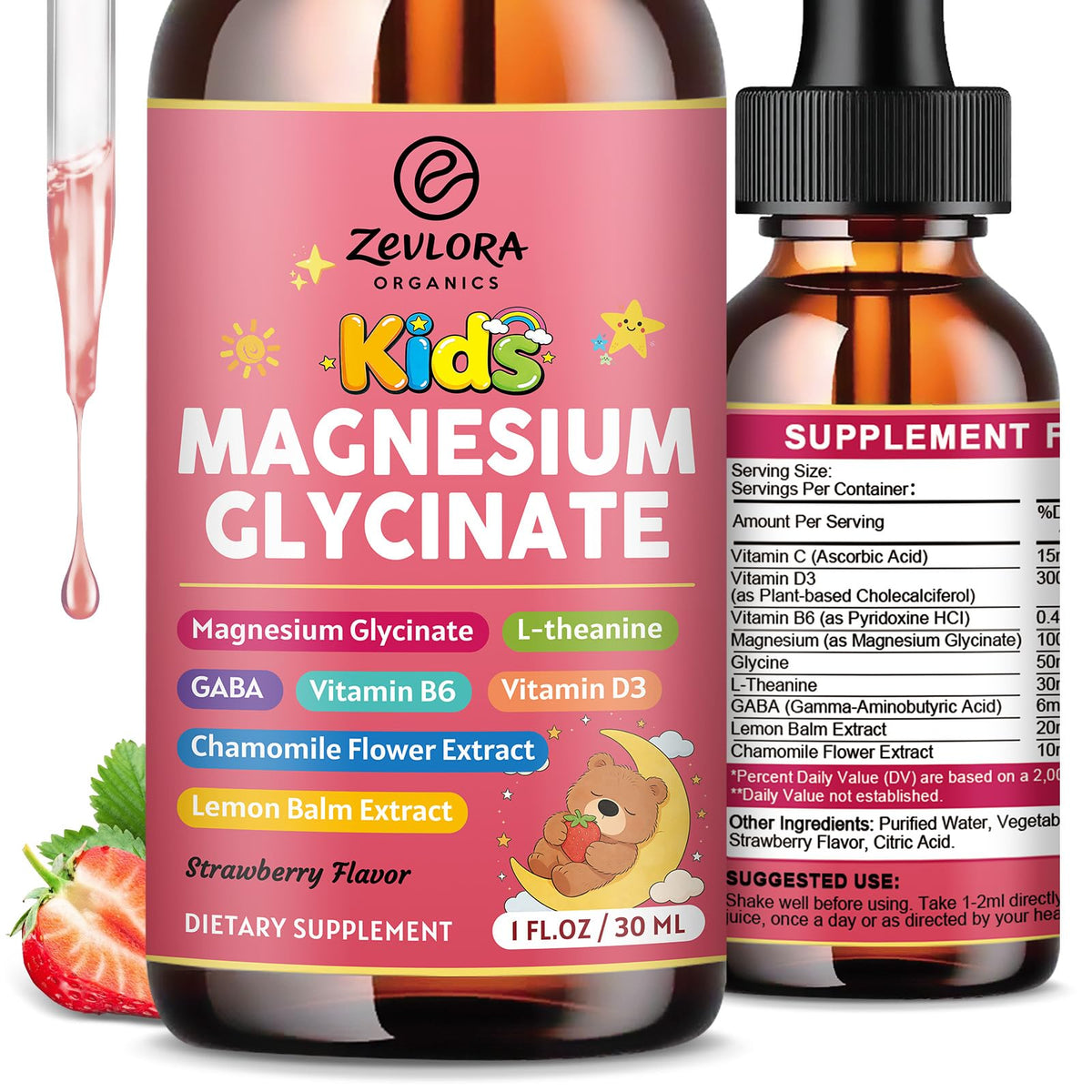 ZEVLORA ORGANICS magnesium glycinate drops