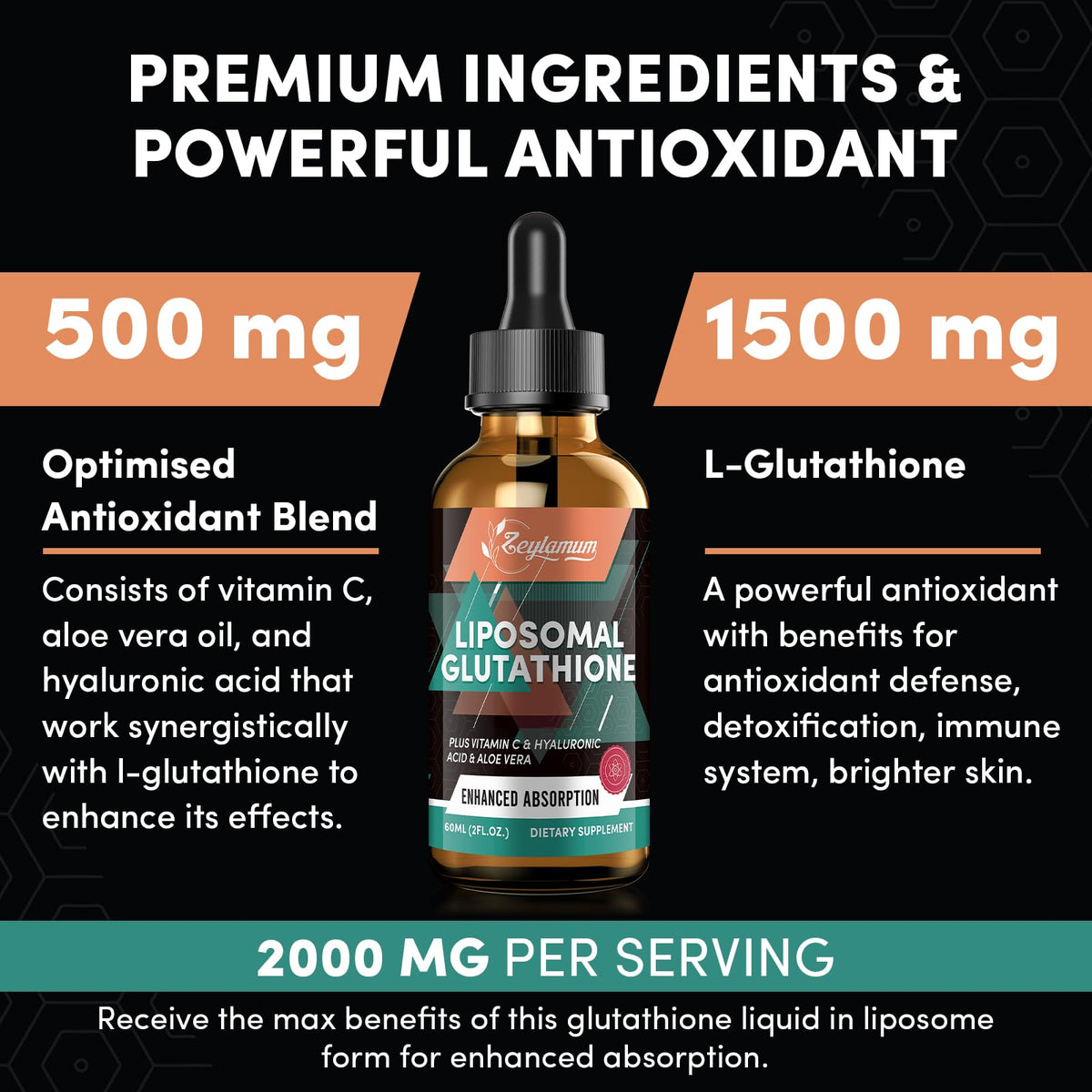 Zeylamum glutathione for skin health