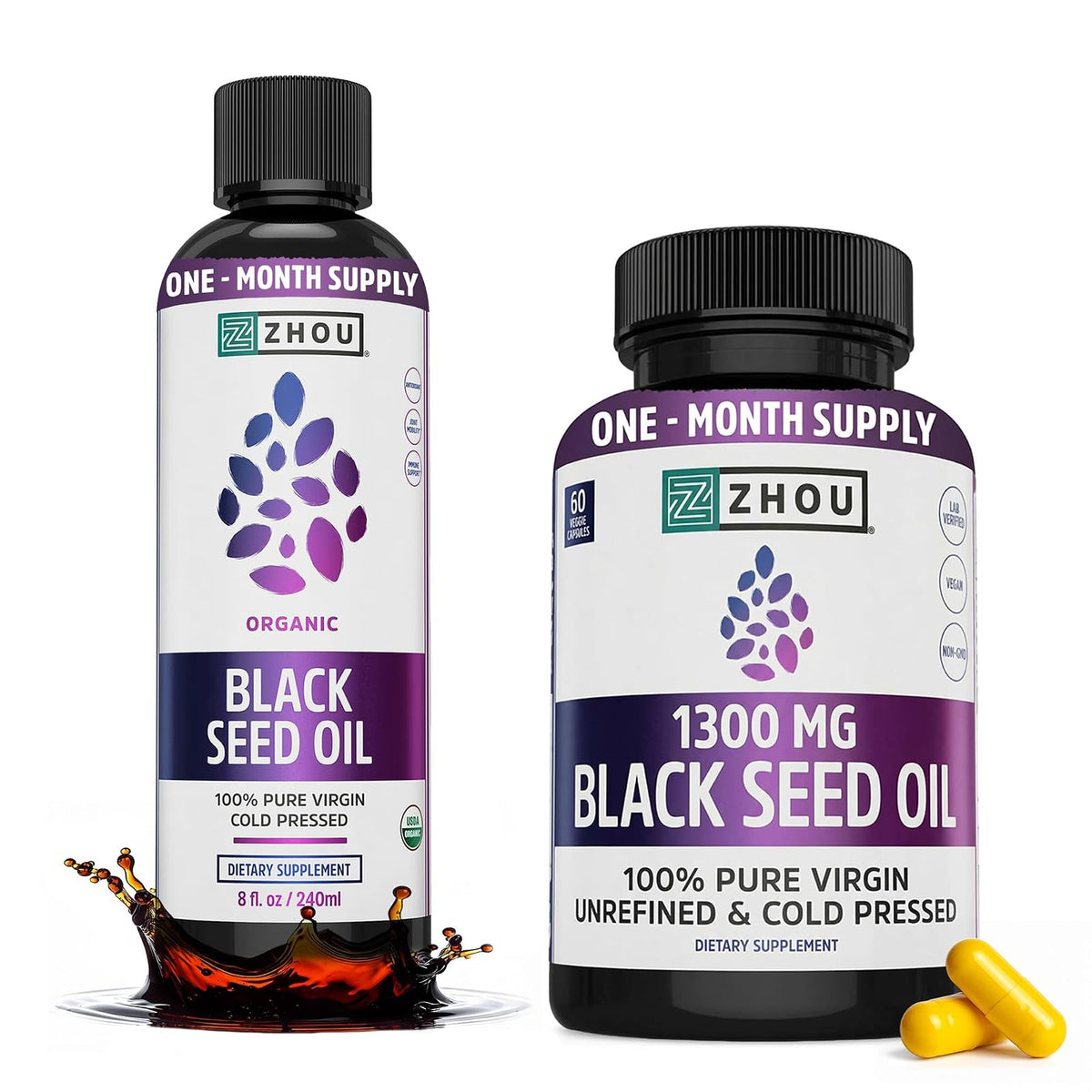 Zhou black seed oil capsules