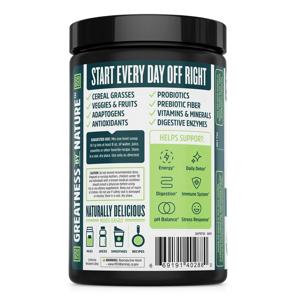 Zhou Deep Greens morning supplement