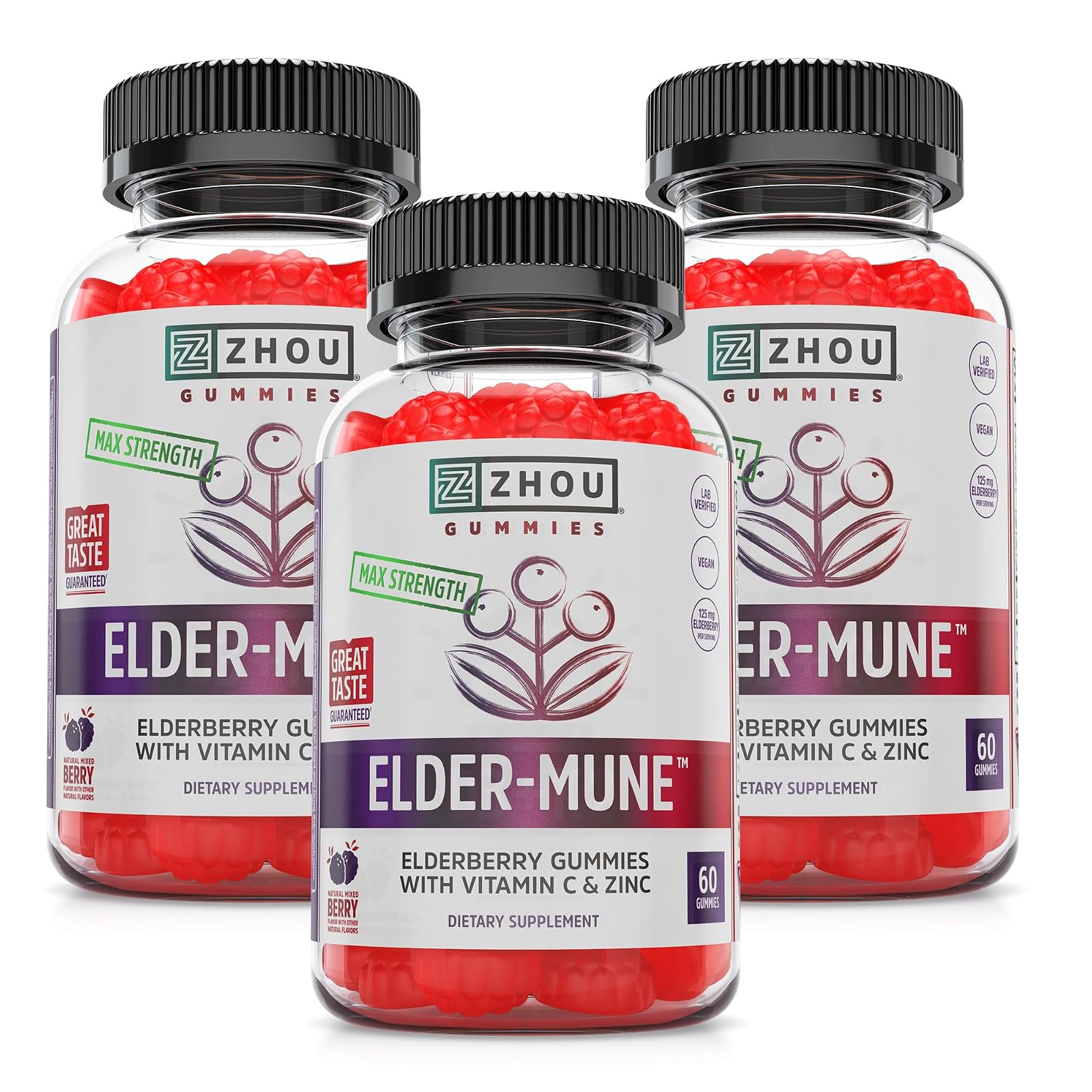 Zhou elderberry gummies for immunity