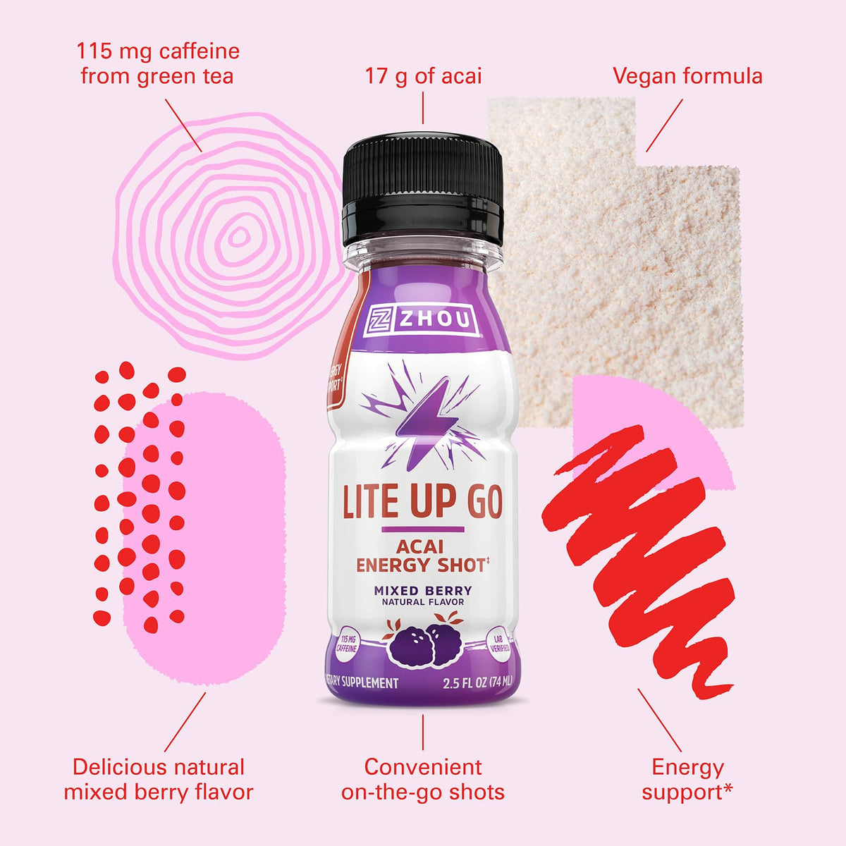 Zhou Lite Up Go Juice for workouts