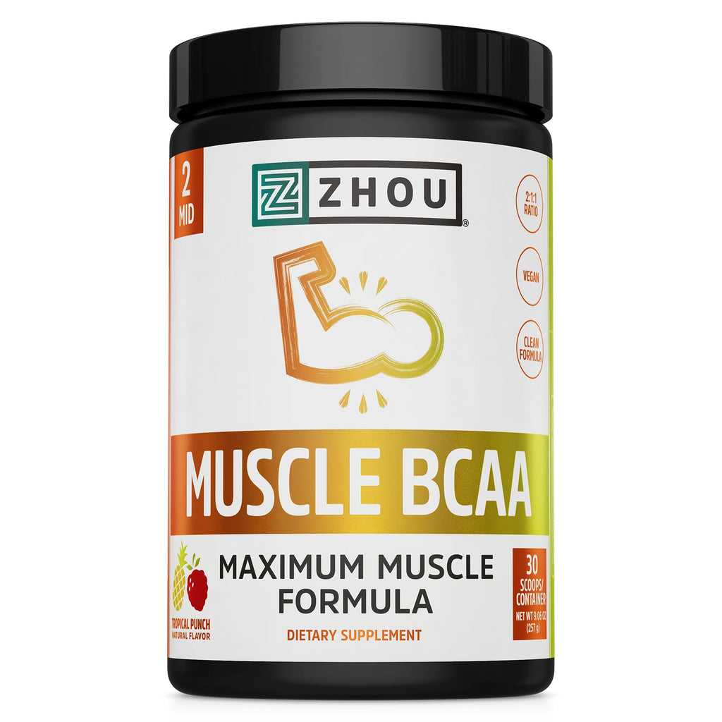 Zhou Muscle BCAA Tropical Punch powder