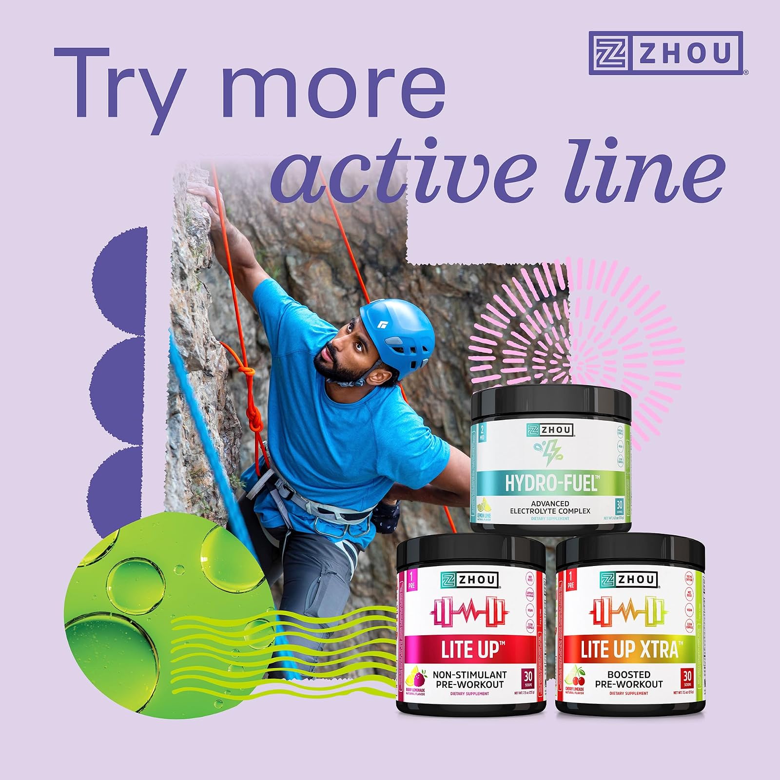 Zhou protein powder for vegan diets