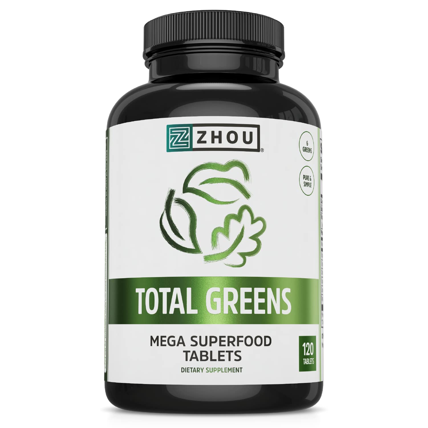 Zhou Total Greens spirulina tablets