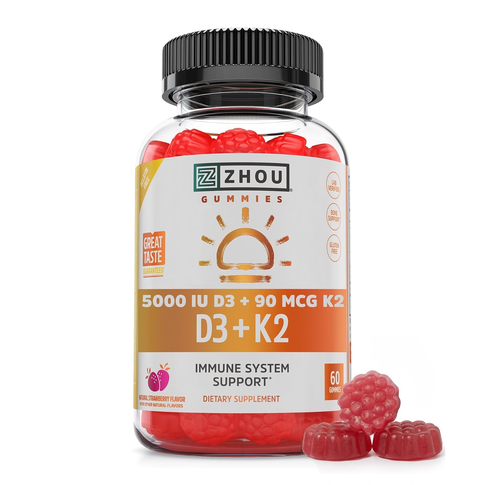 Zhou vitamin D3 K2 gummies