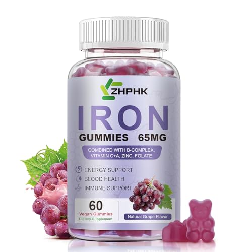 ZHPHK iron supplement gummies for energy