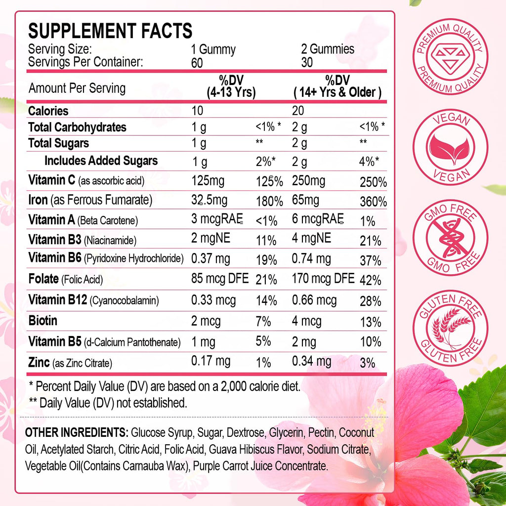 ZHPHK iron supplement with vitamin C