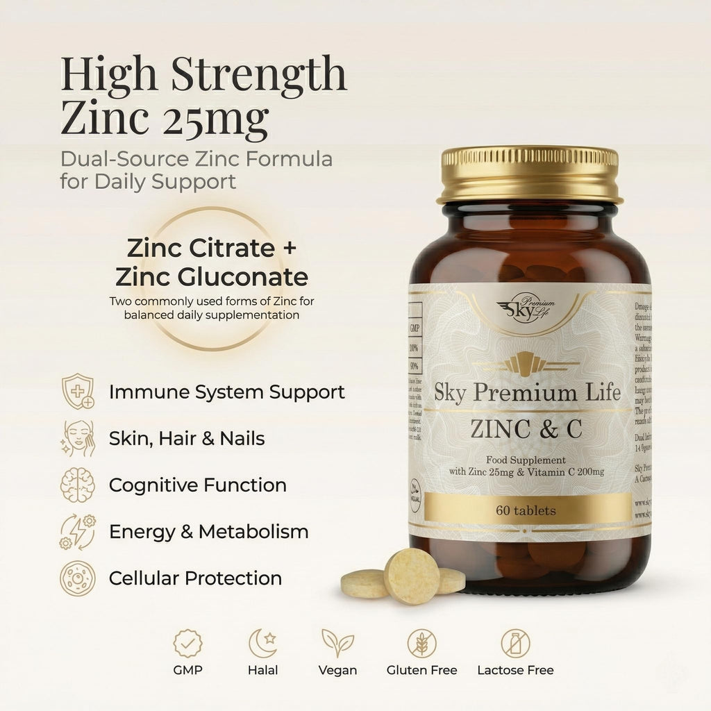 Zinc 25mg tablets for wellness