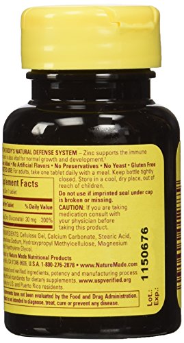 Zinc 30 mg for immune health