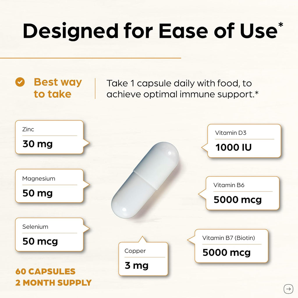 Zinc 30 mg for overall health