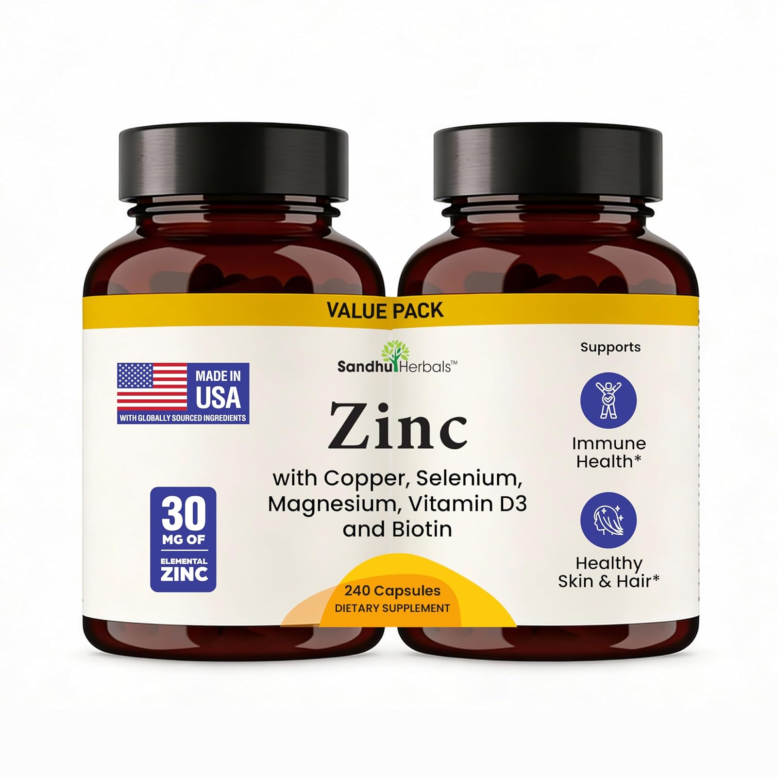 zinc 30 mg health supplement