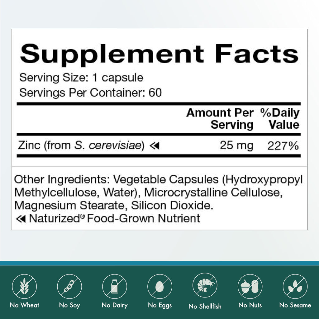 Zinc 60ct for long-lasting supply