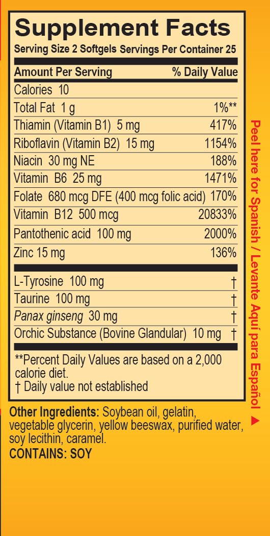 zinc and b-vitamins for energy