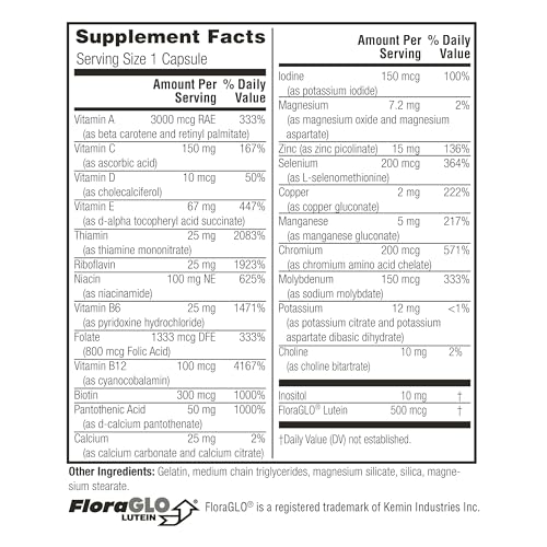 Zinc and B vitamins in capsules