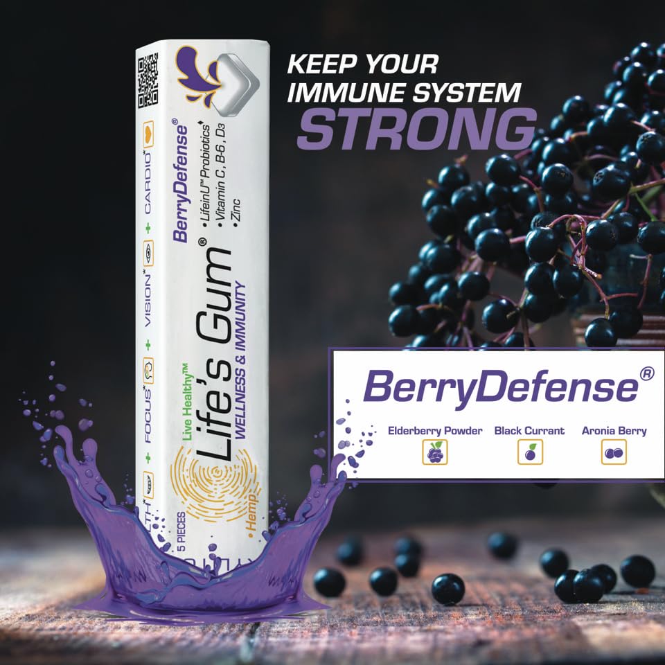 Zinc and B6 blended supplements gum
