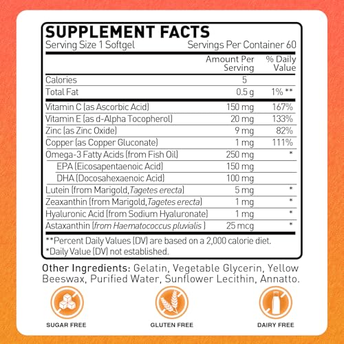 Zinc and copper eye care formula