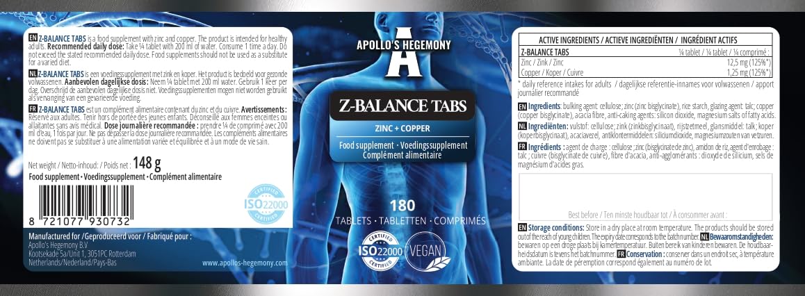 Zinc and copper for balanced health