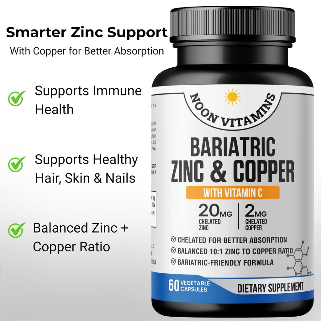 Zinc and Copper for better absorption
