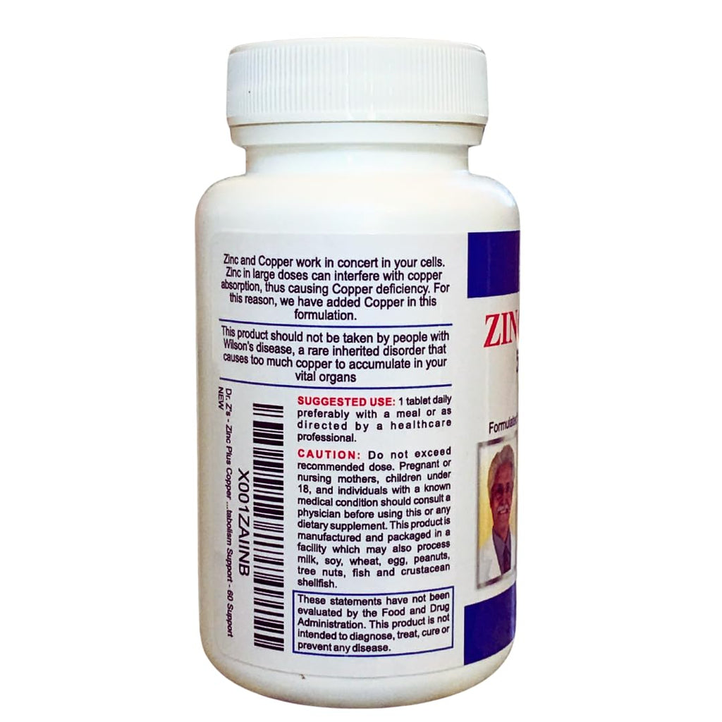 Zinc and copper for hair vitality