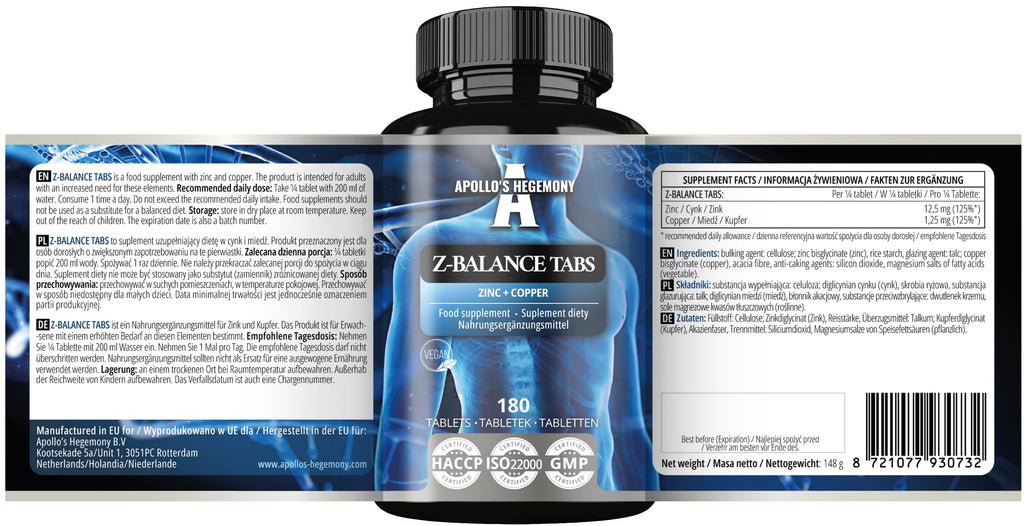 Zinc and copper for nail strength