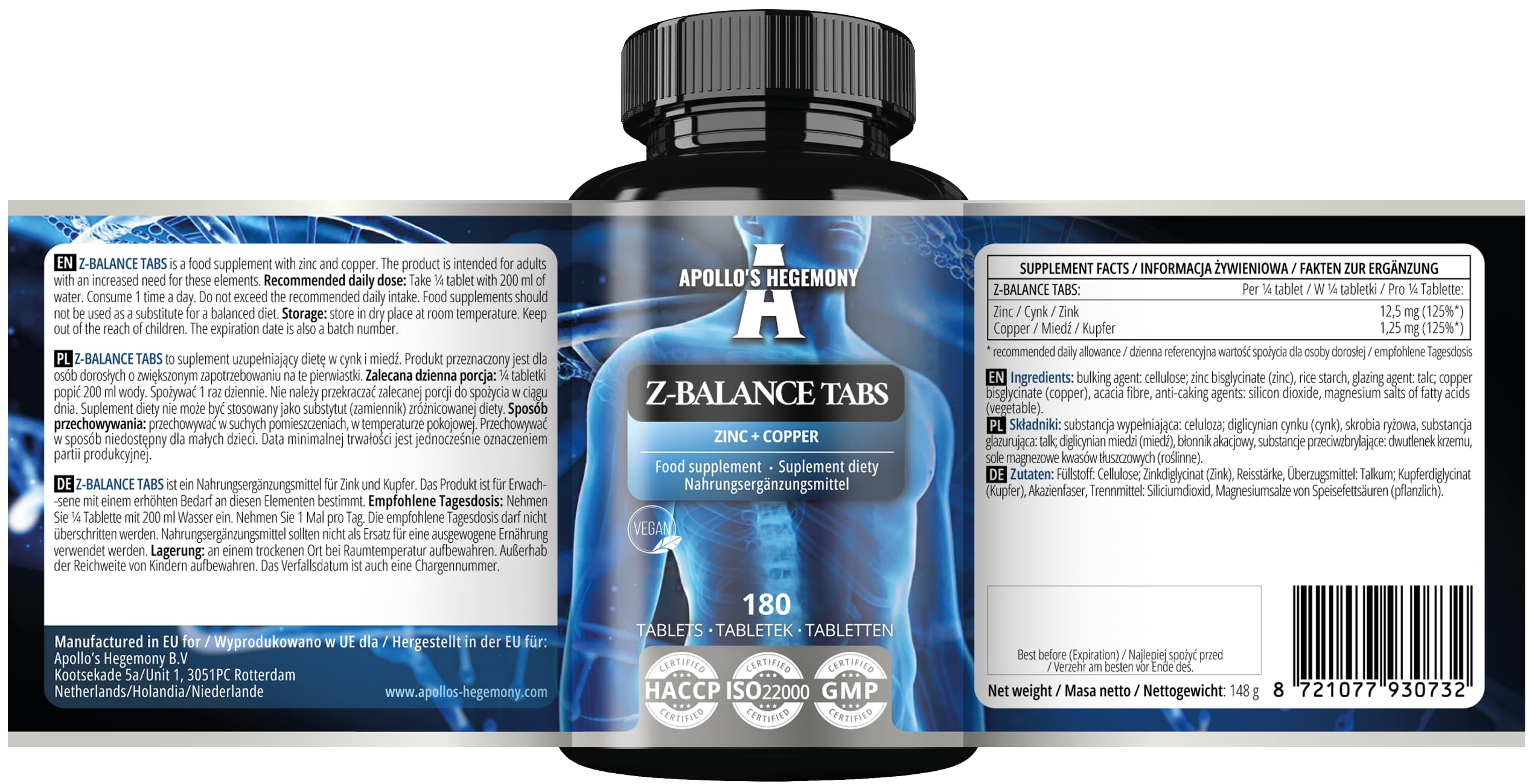 Zinc and copper for nail strength