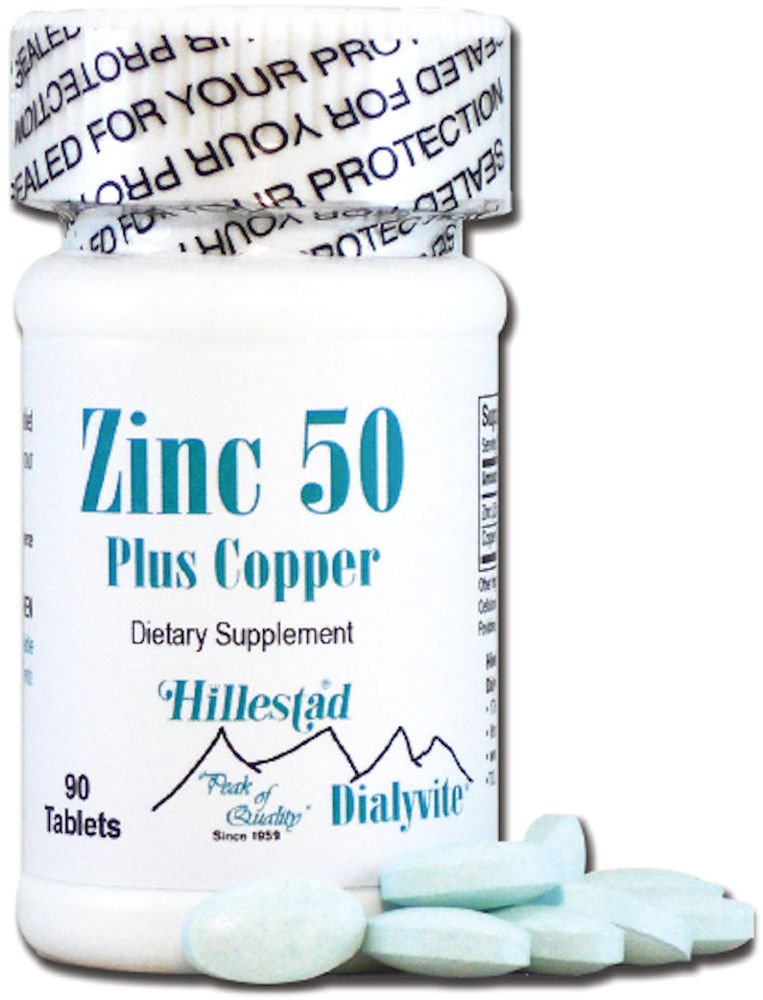 Zinc and copper tablets for health