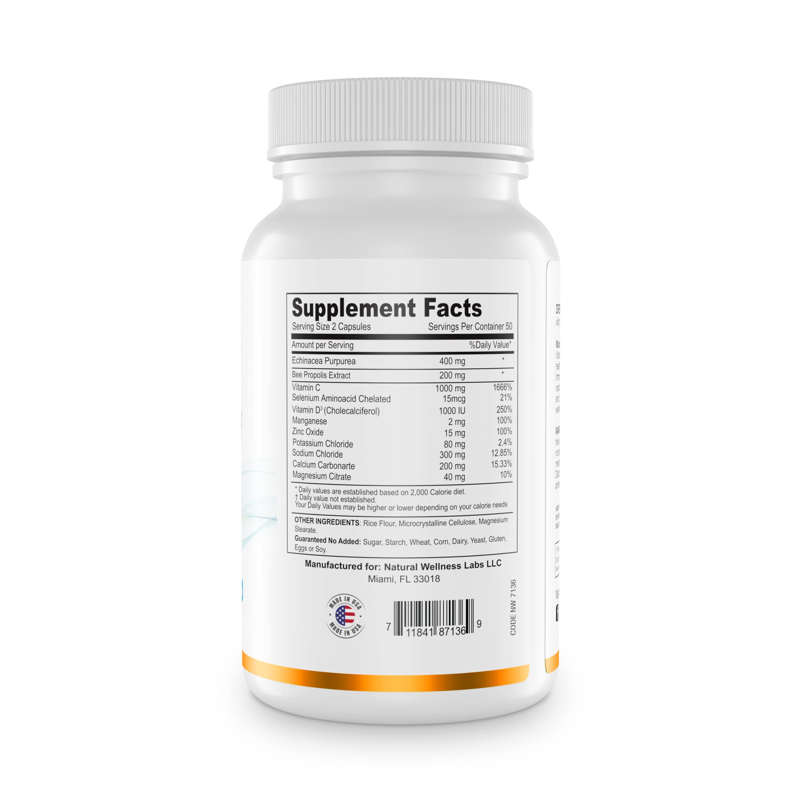 Zinc and echinacea for wellness