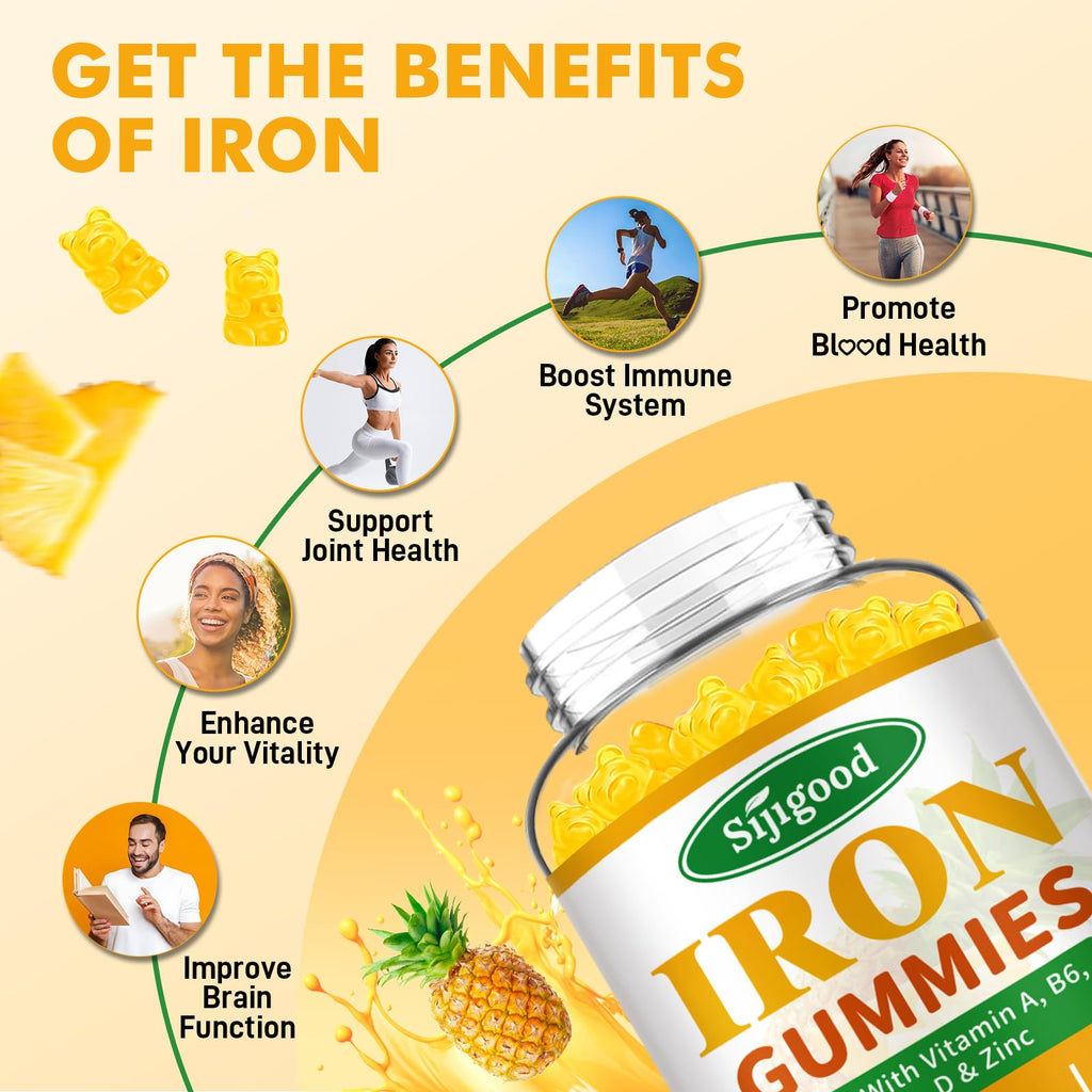 zinc and folate iron gummies