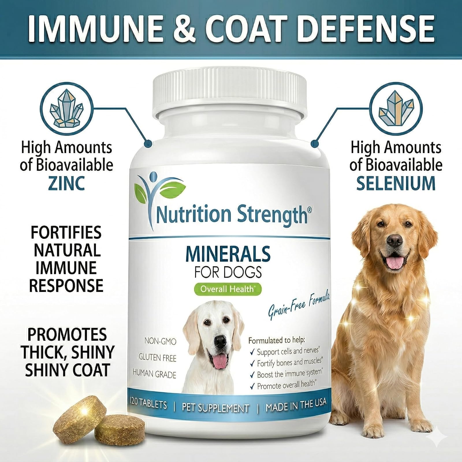 zinc and iron supplements for dogs