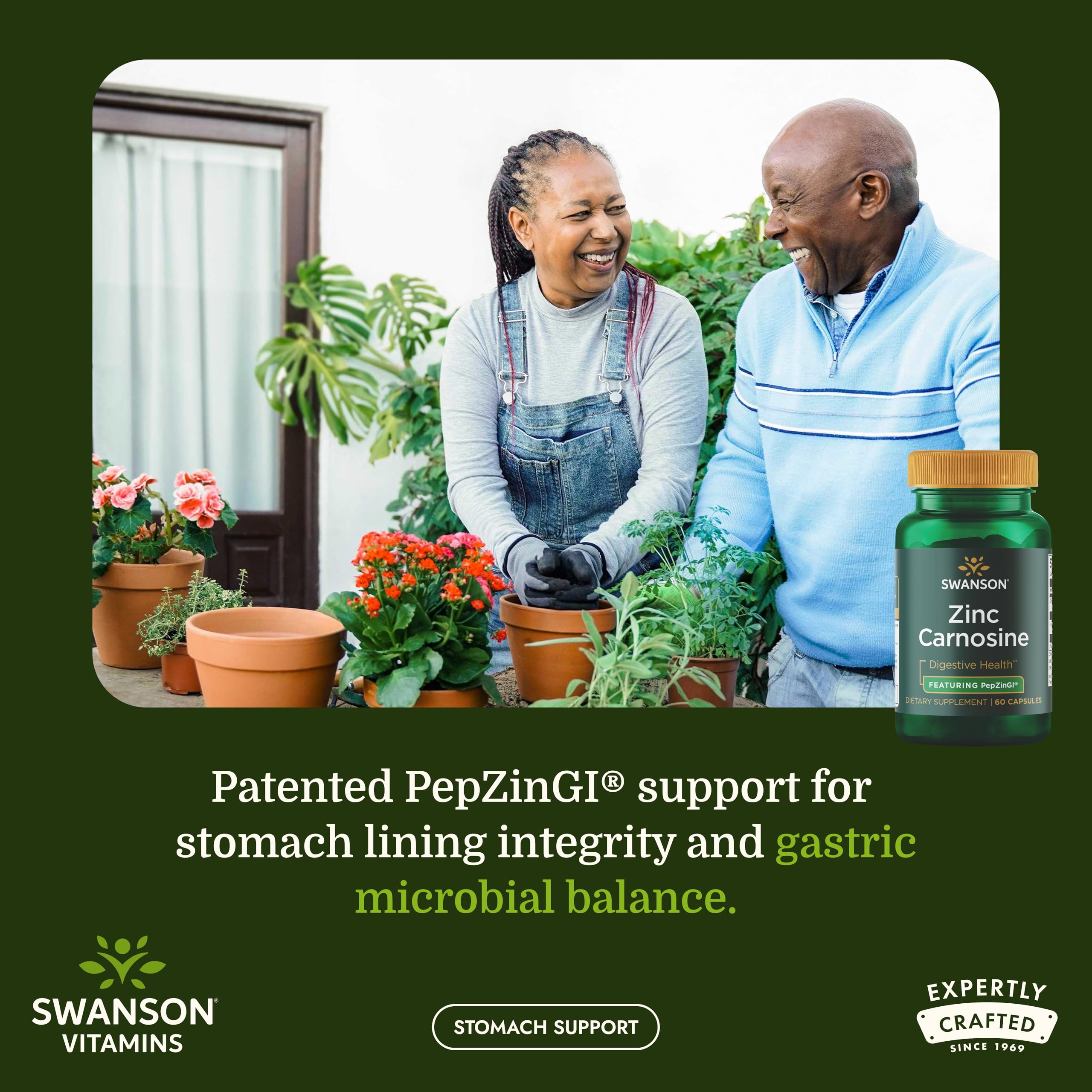 Zinc and L-Carnosine for sensitive stomachs