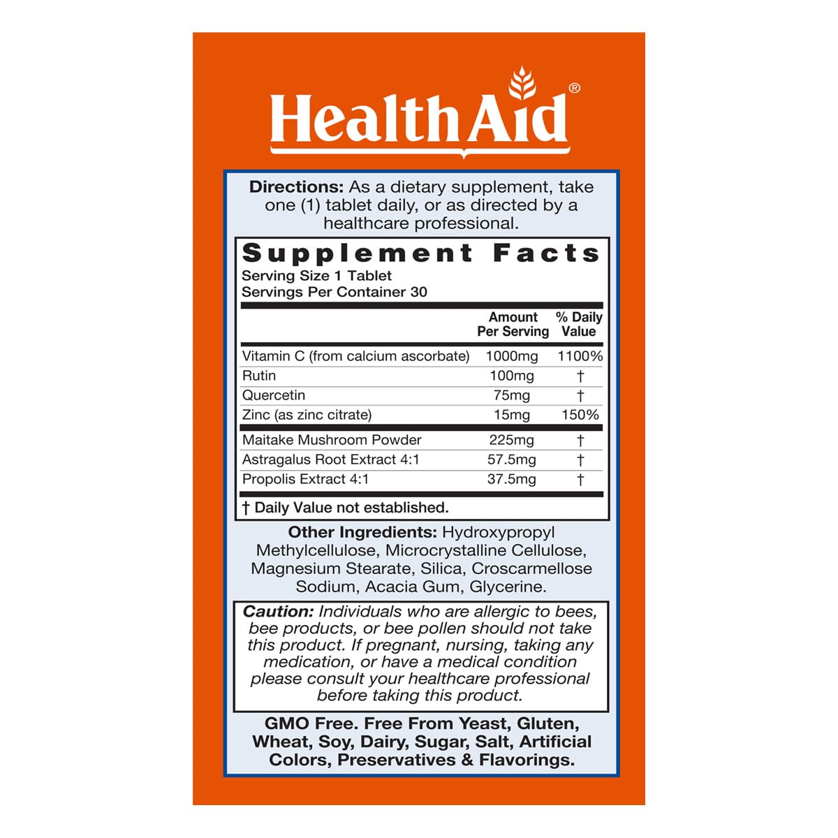 Zinc and quercetin health benefits