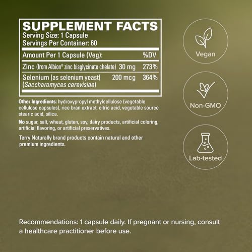 Zinc and selenium health benefits