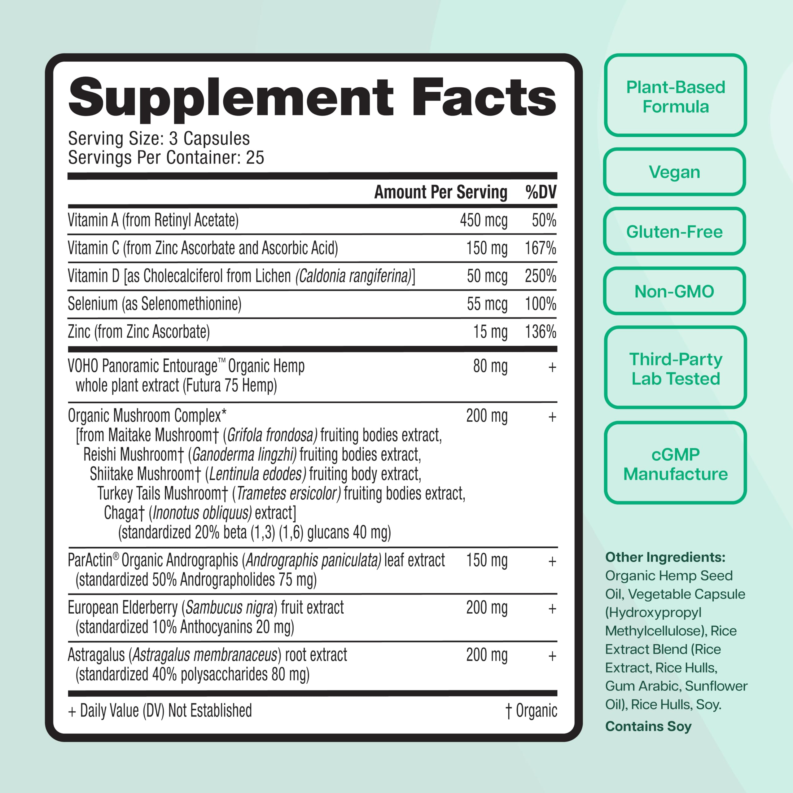 Zinc and selenium immune support
