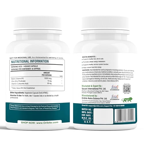 Zinc and Vitamin C biotin supplement