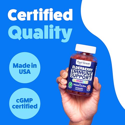 Zinc and vitamin C elderberry supplements