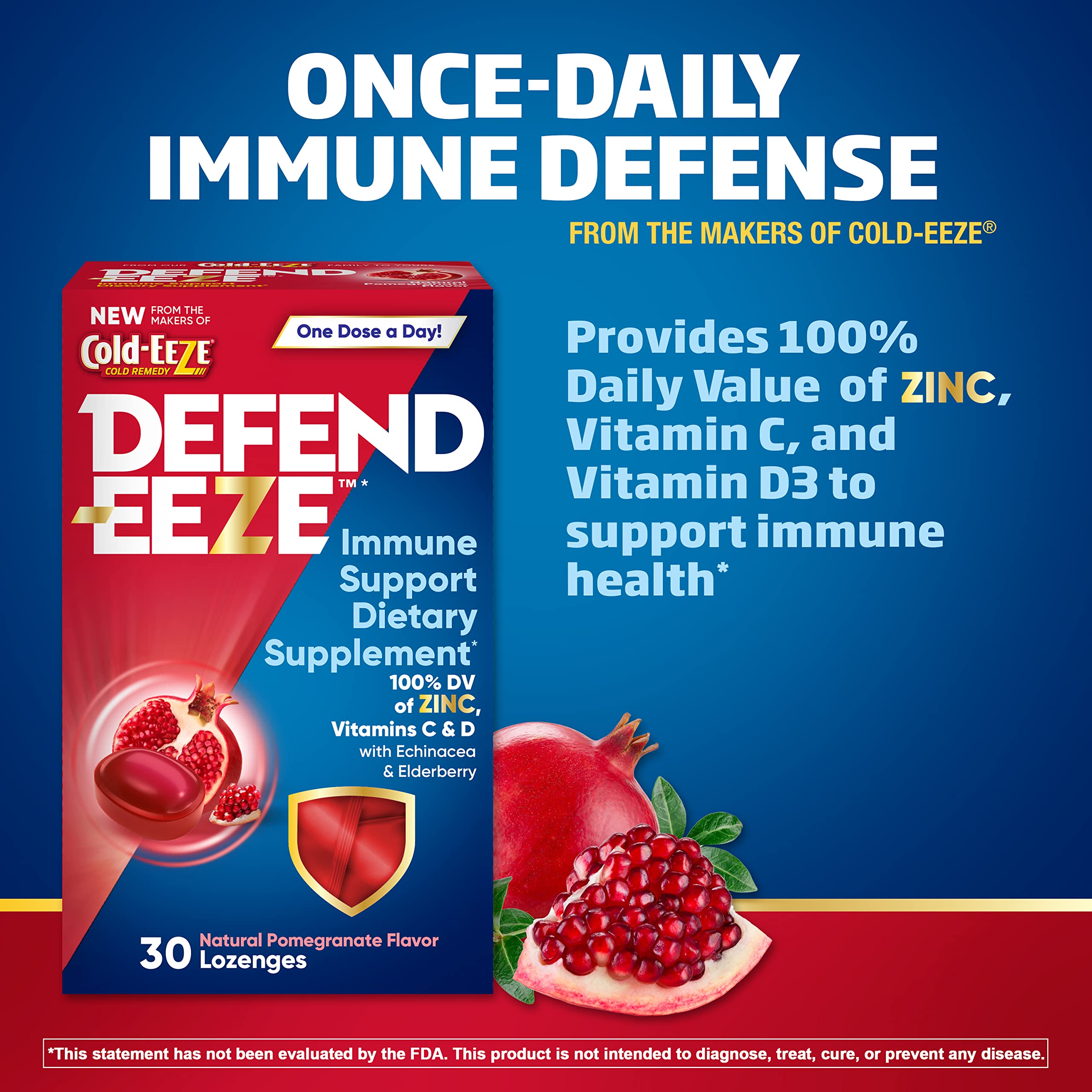 Zinc and vitamin C lozenges