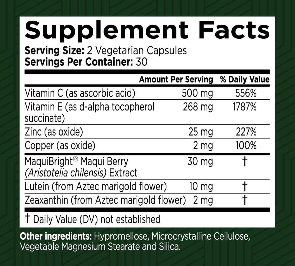 Zinc and vitamin C supplement
