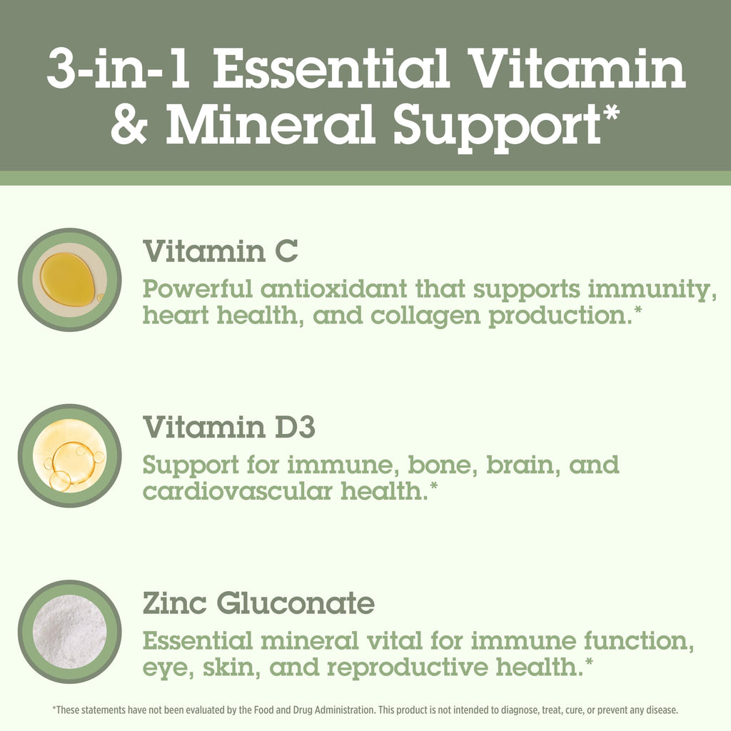 Zinc and vitamin D benefits