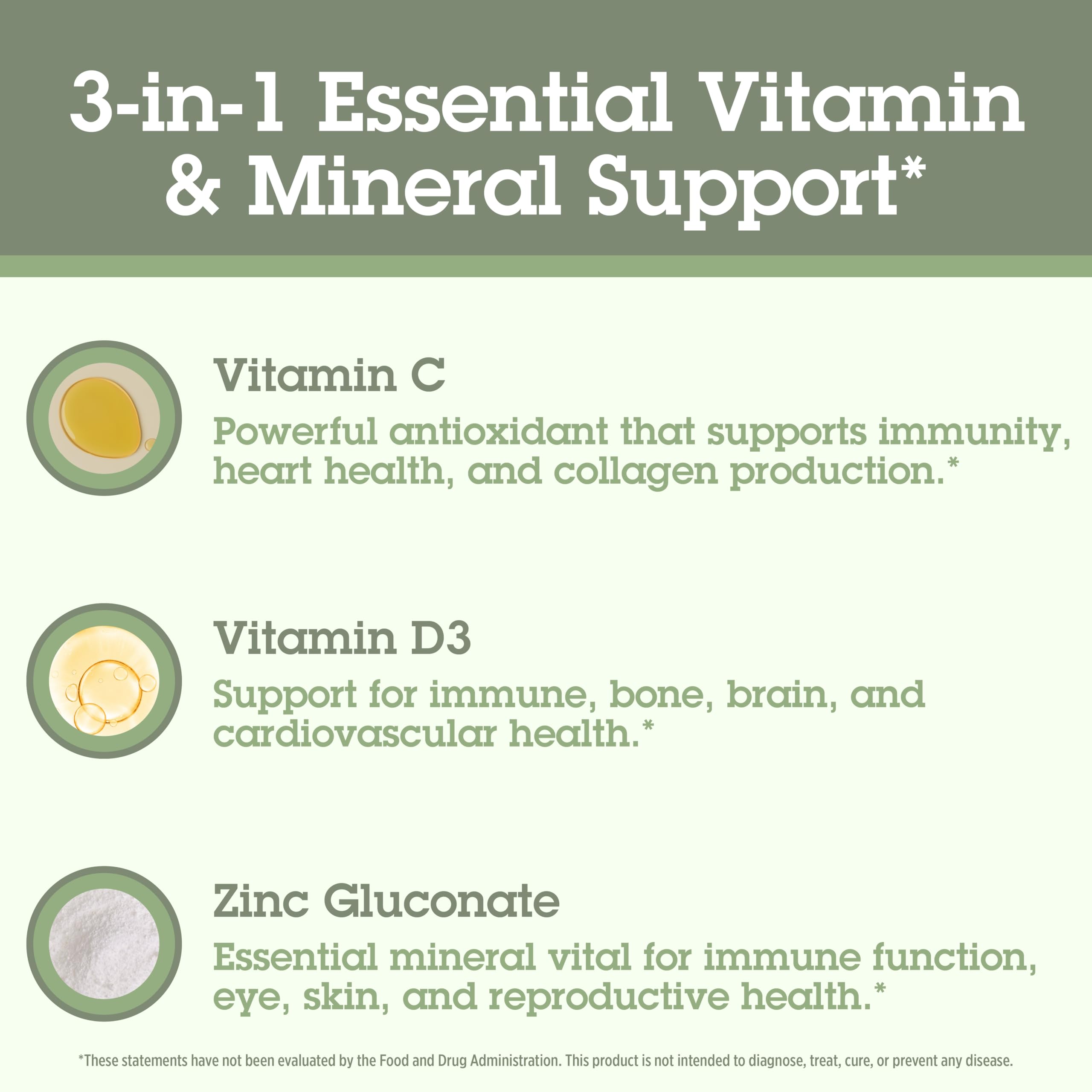 Zinc and vitamin D benefits