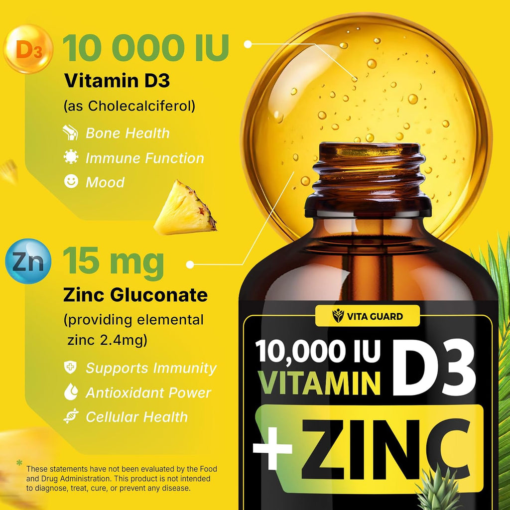 Zinc and Vitamin D3 for better health
